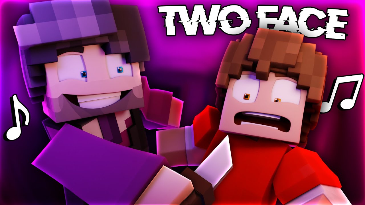 "TWO FACE" 🎵 Minecraft FNAF Music Video | Song by Jake Daniels - YouTube