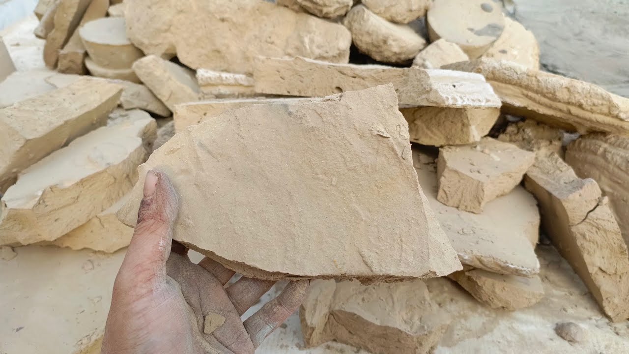 Asmr.Natural mud dry crumbling on floor + clay pot - YouTube