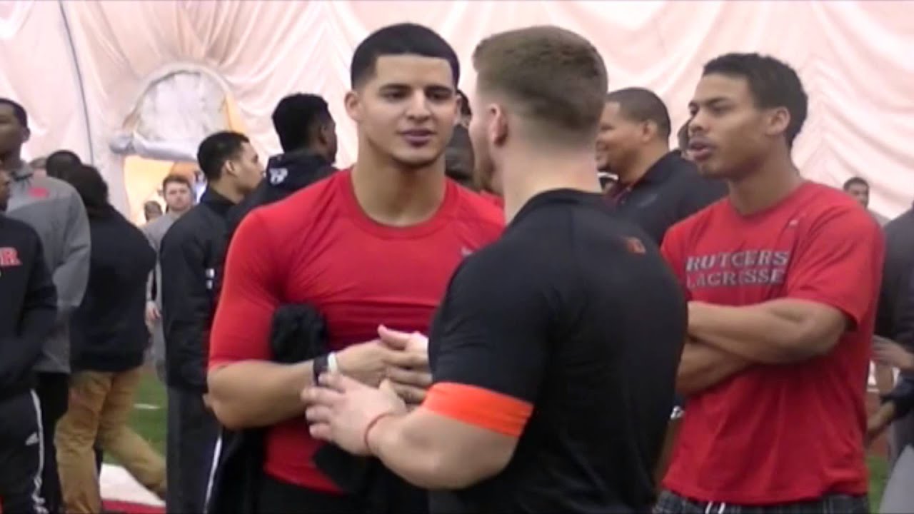 2015 Rutgers Pro Day: Michael Burton - YouTube