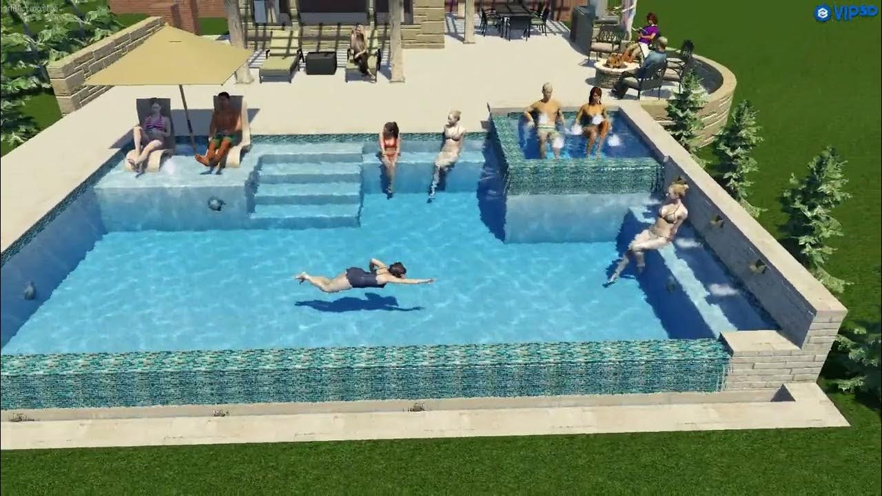 Vip3D - 3D Swimming Pool Design Software - YouTube