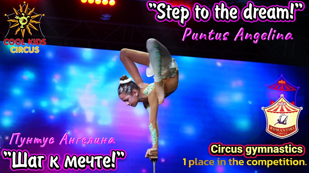 Balance on hands and on canes, young gymnast - Angelina Puntus, 1st ...