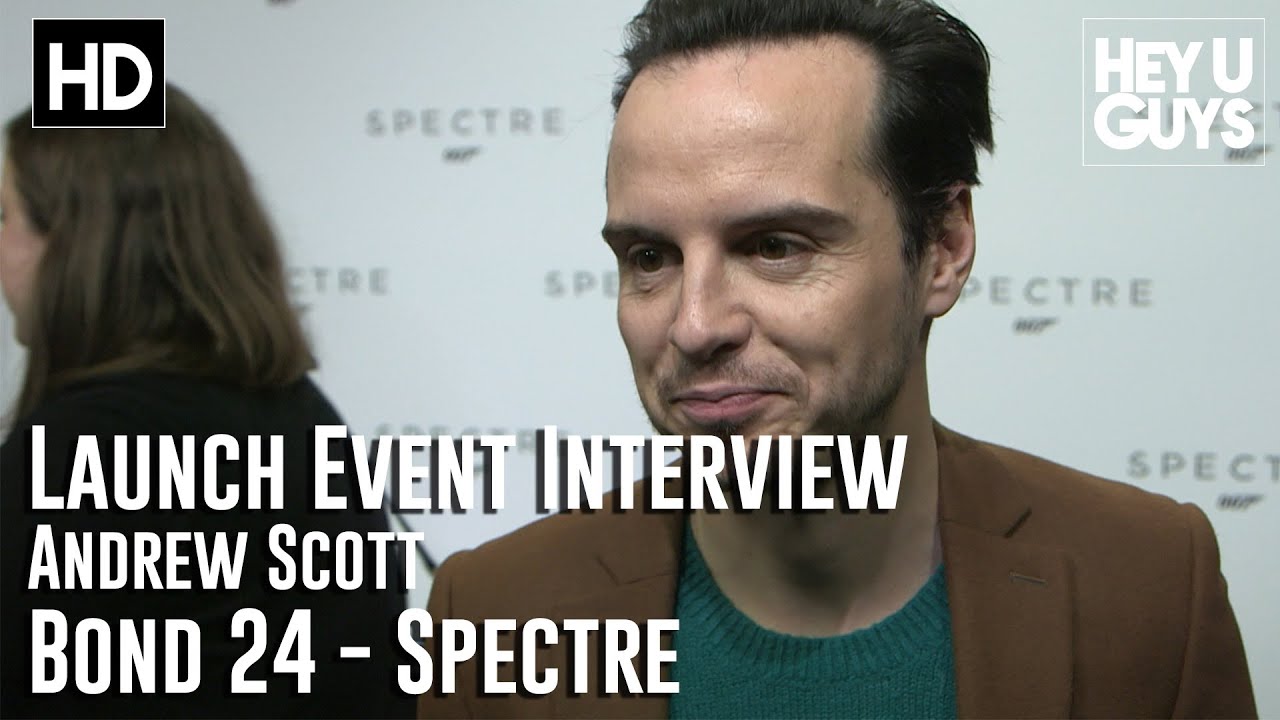Andrew Scott Interview - Spectre (James Bond 24) Announcement Day - YouTube