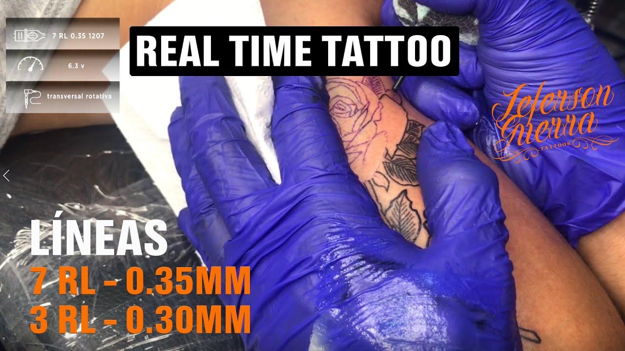 [PASO A PASO] TATUAJE ROSA LINEAL - YouTube