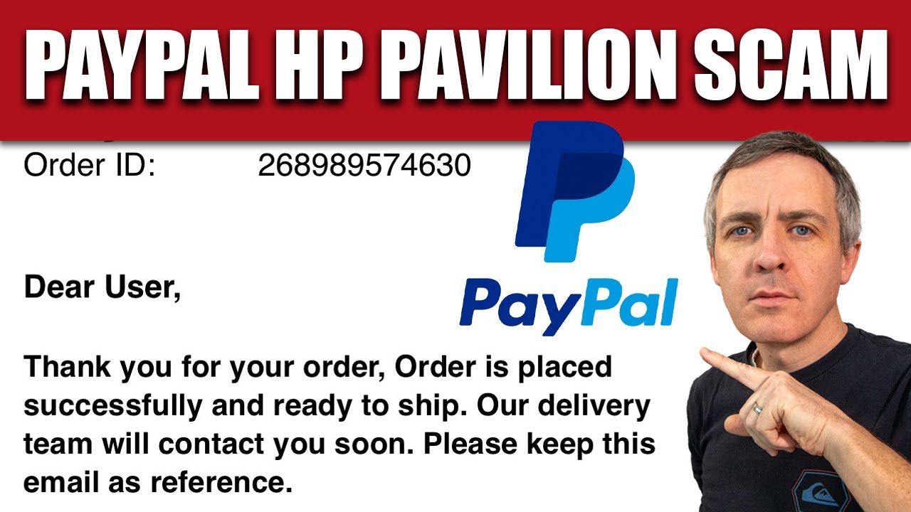 PayPal HP Pavilion 15.6-Inch Laptop Scam Order Confirmation Email ...