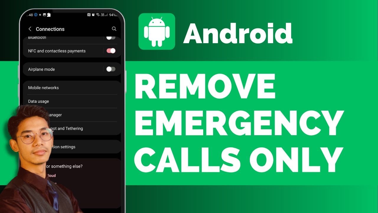 How To Remove Emergency Calls Only ! - YouTube