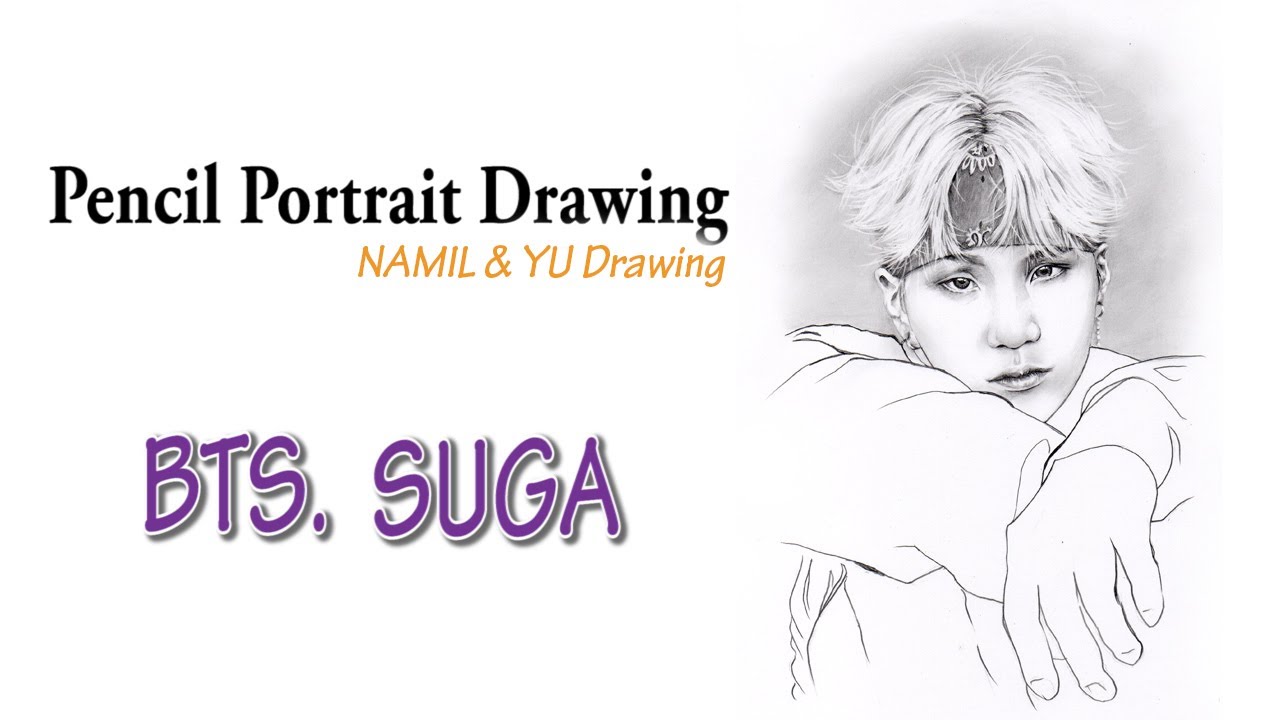 [Pencil Drawing of People] BTS. ,Suga (Pencil Portrait, Fine Detail) by ...
