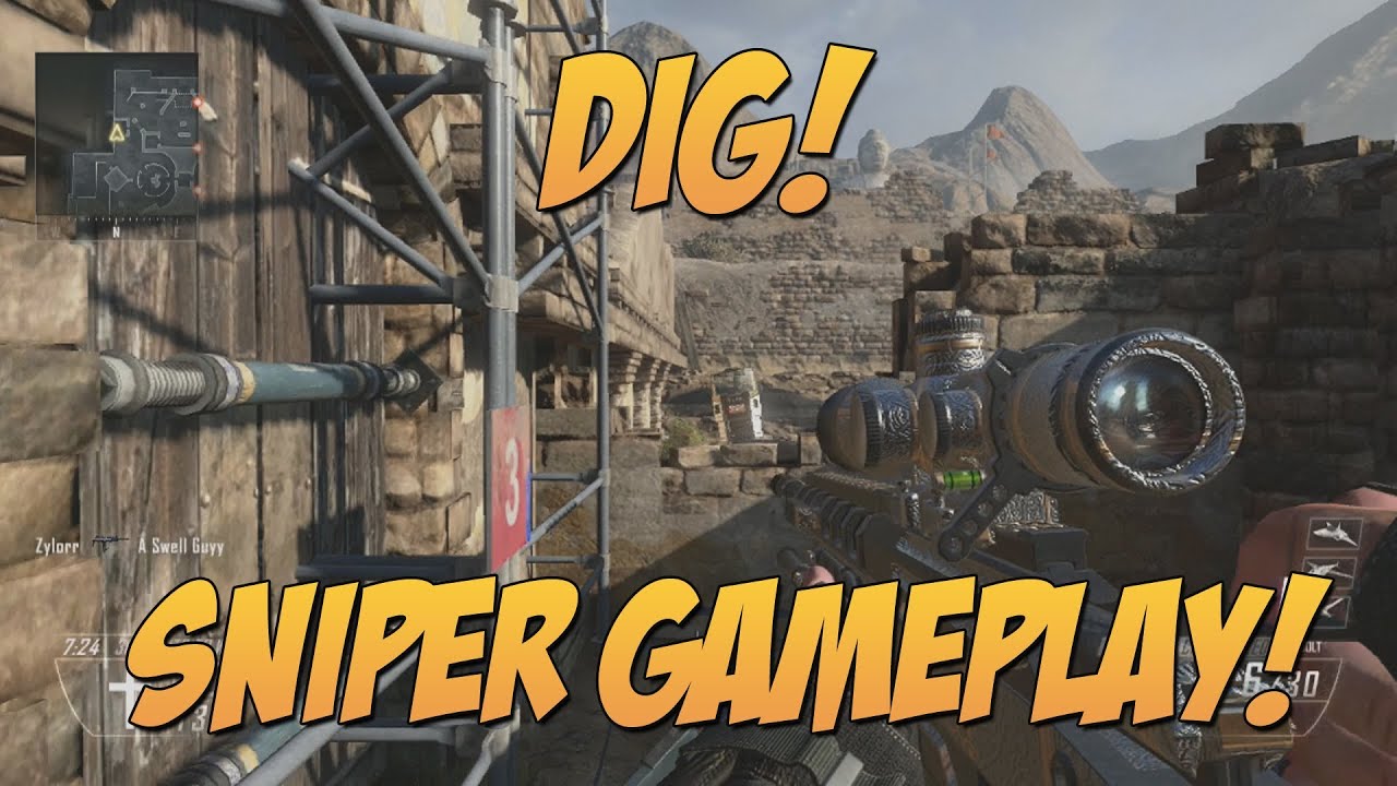 "DIG" Sniper Gameplay - Black Ops 2 Multiplayer - New APOCALYPSE - YouTube