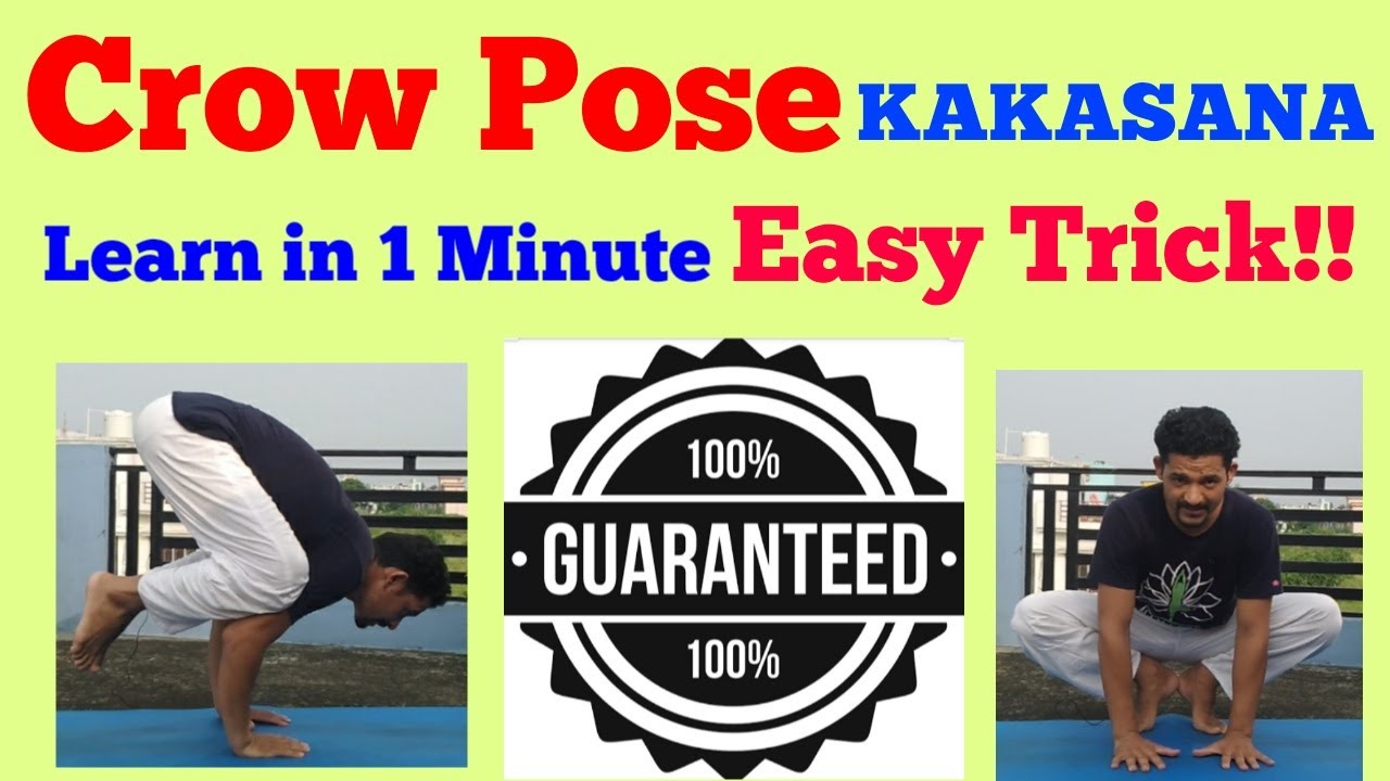 How to do Crow Pose | Crow Pose Easy Trick - YouTube