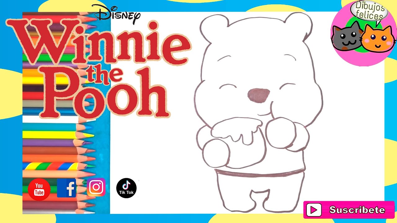 Dibujos Para Colorear De Winnie The Pooh Con Miel