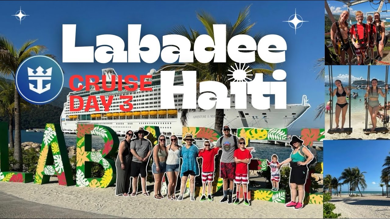 CRUISE DAY 3! Labadee Haiti! Zip lining, swimming, snorkeling, food and ...