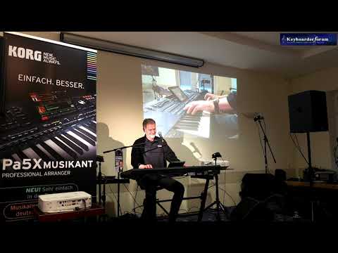 Korg Pa5X Musikant Präsentation mit Manni Pichler auf dem Musikertreffen 2024 in Tambach
