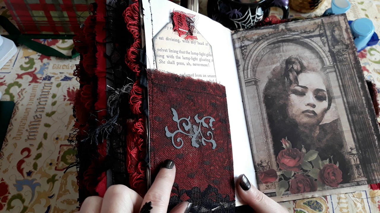 Romantic gothic style junk journal (sold) - YouTube