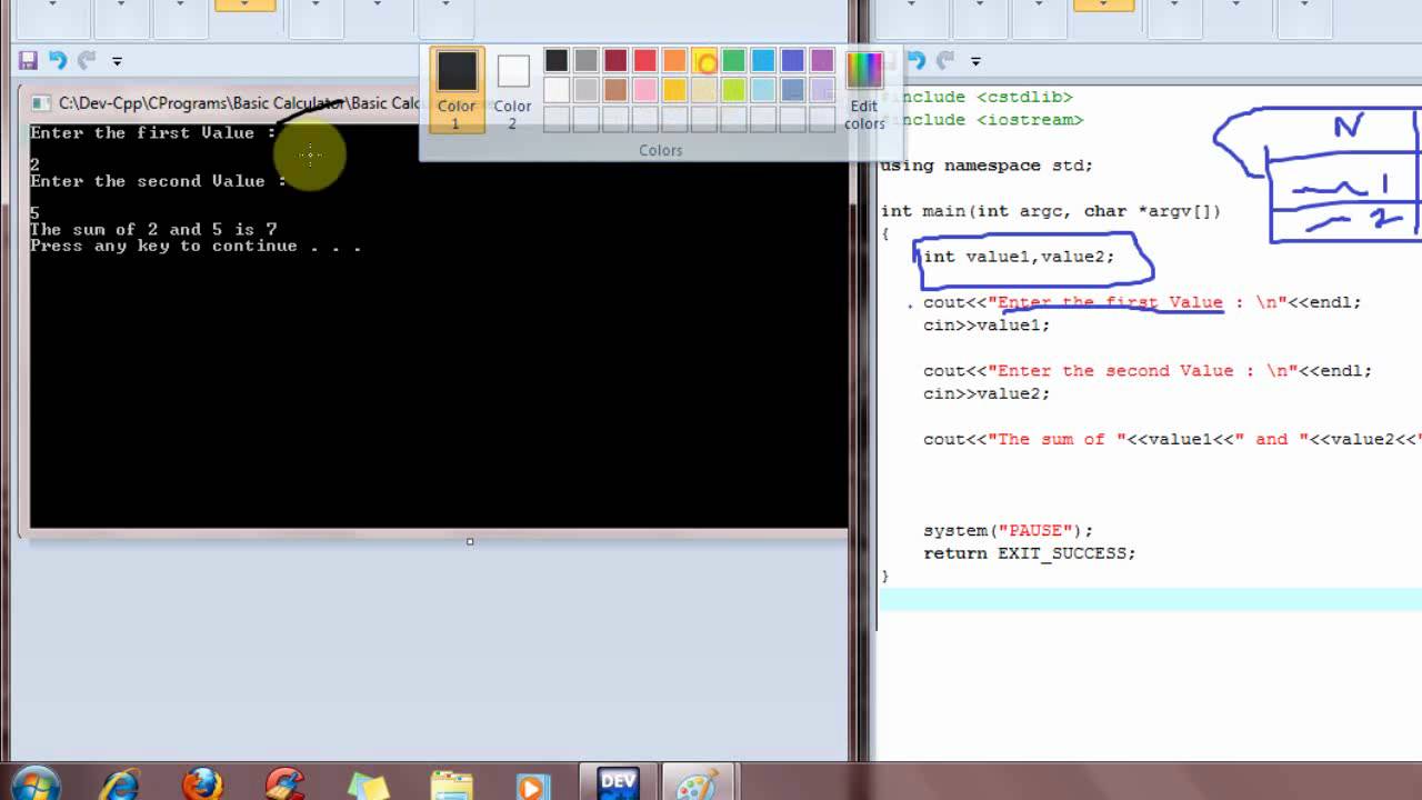 C Programming Language Part 5 B Building A Simple Calculator Youtube