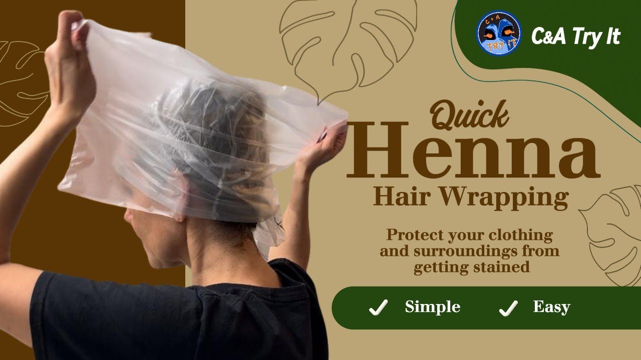 Henna Hair Wrap | Important During Henna Process (4K) - YouTube