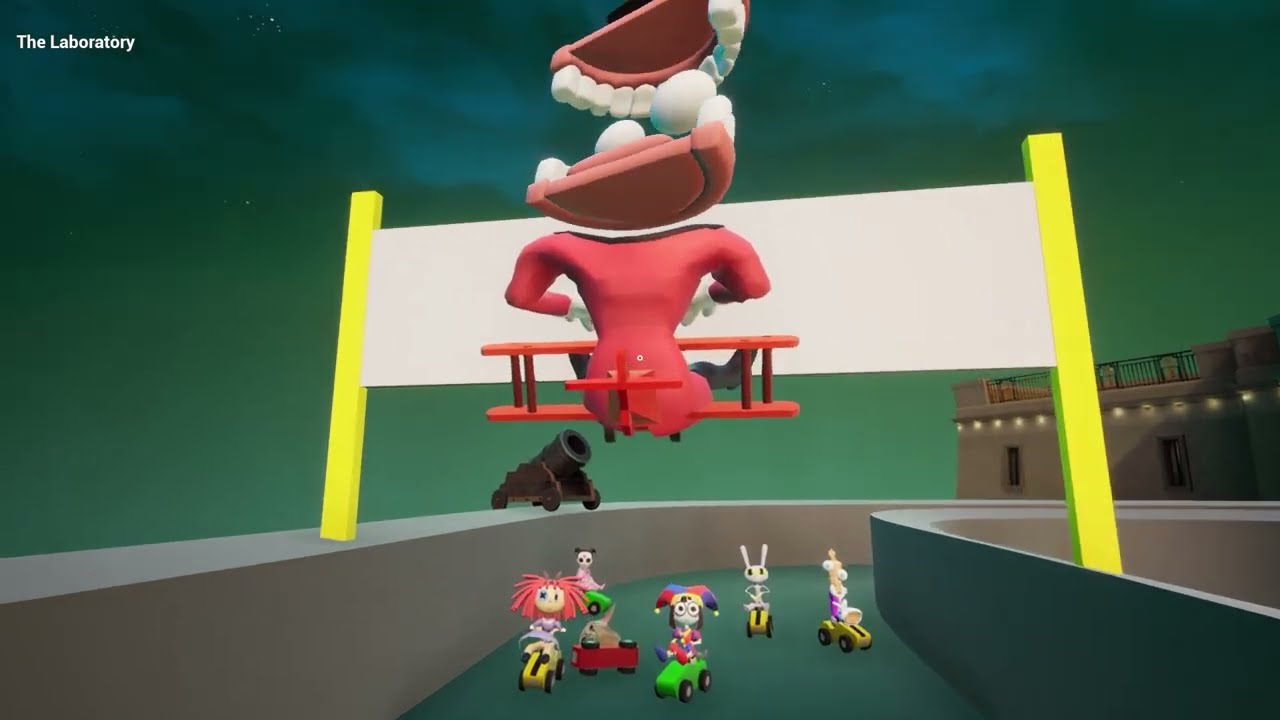 The Amazing Digital Flying Circus CAR RACE? Part2 - YouTube