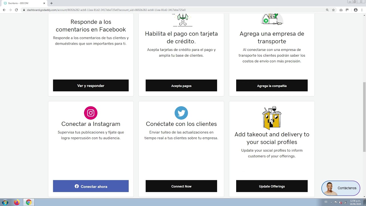 Cómo es el Panel de Control del Creador de Páginas Web de GoDaddy ...