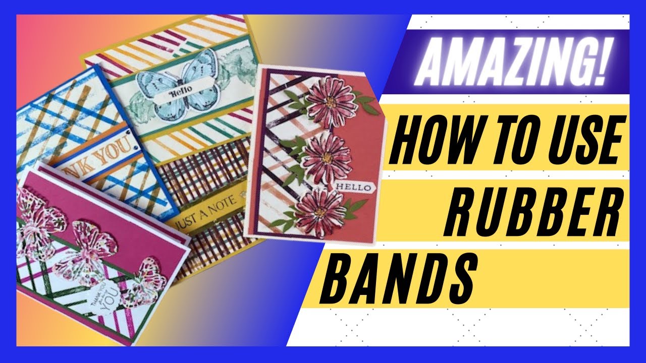 How To Use Rubber Bands for Your Cards - YouTube