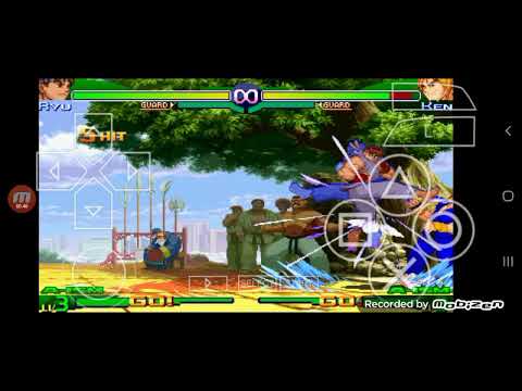 Street Fighter Alpha 3 max Android emulador ppsspp combos Ryu - YouTube