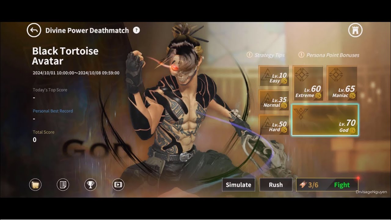 Rise of Eros #224 Divine Power Deathmatch Black Tortoise Avatar - YouTube