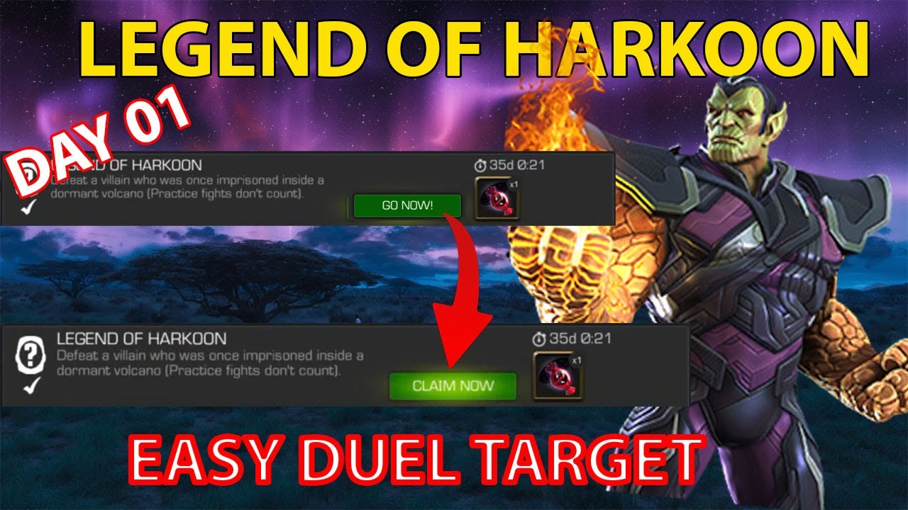 Legend of Harkoon mcoc || villain that was imprisoned into a dormant volcano || oct side quest ...