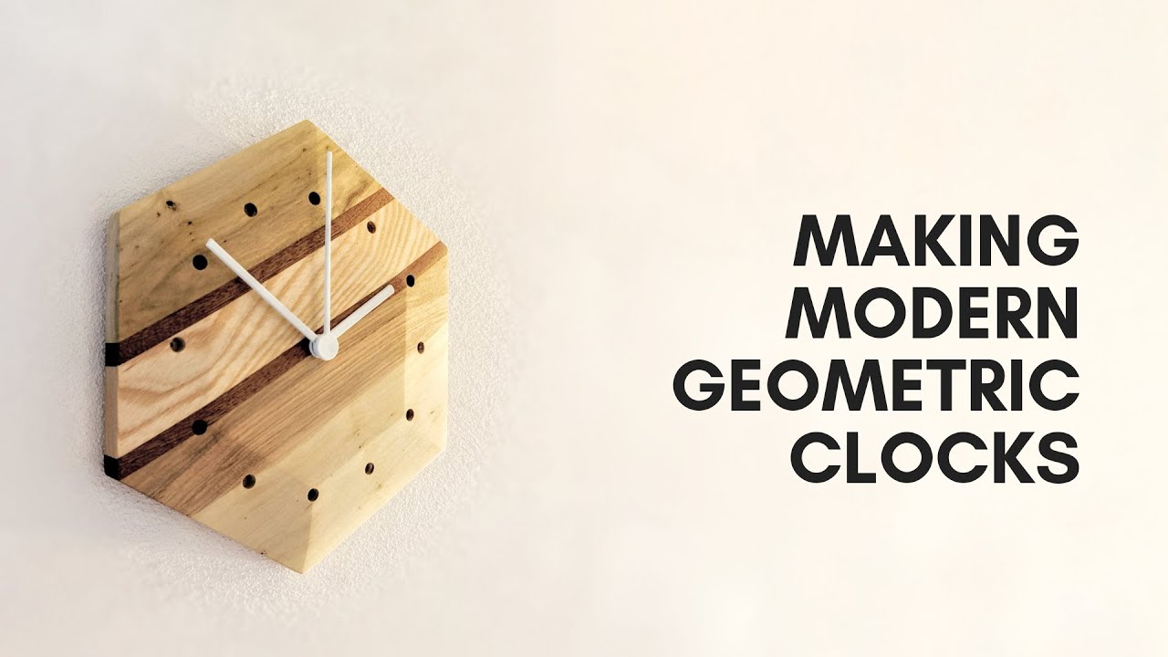 Modern Geometric Wall Clock | DIY Wall Clock - YouTube