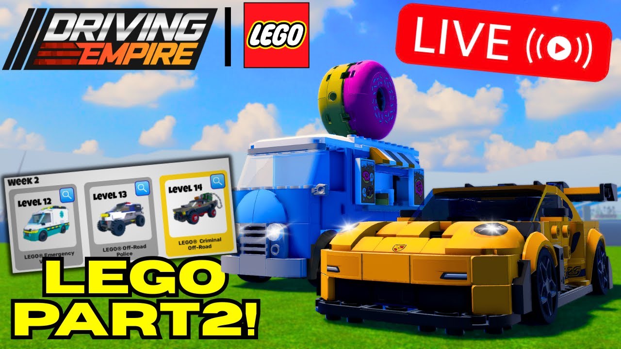 🔴LIVE🔴LEGO EVENT WEEK 2 IN DRIVING EMPIRE! - YouTube