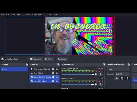 really really basic ping pong buffer video feedback biz in obs studio - YouTube