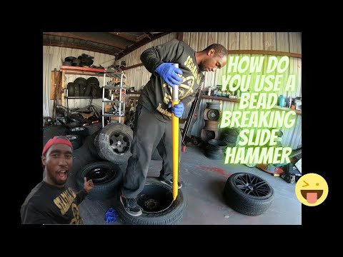 how to break a bead on a tire without a machine: How to use a slide ...