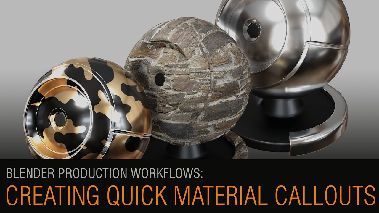 Blender Production Workflows: Creating Quick Material Callouts - YouTube