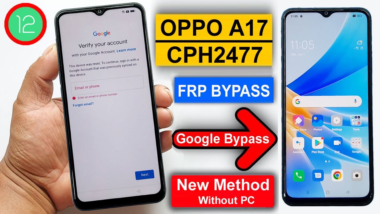 OPPO A17 Frp Bypass | OPPO A17 Google Lock Bypass | OPPO CPH2477 Frp ...
