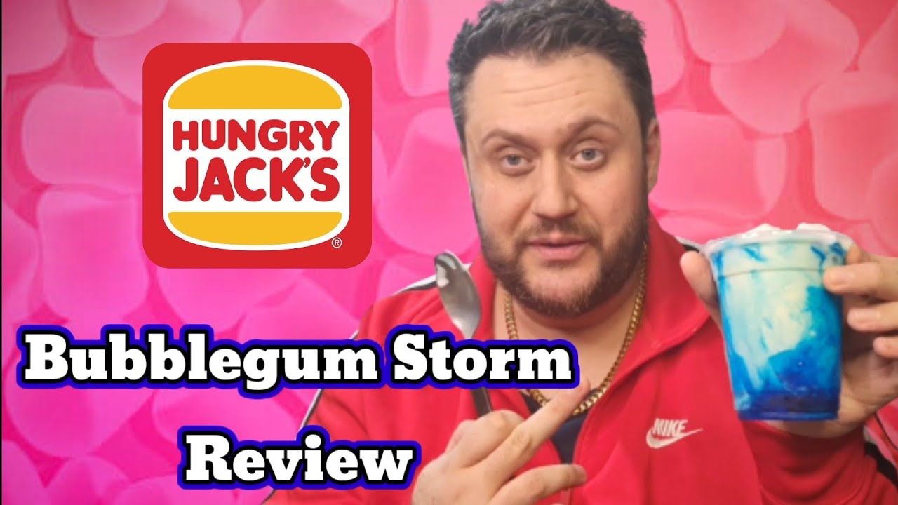 Hungry Jack's NEW BUBBLEGUM Storm Review - YouTube