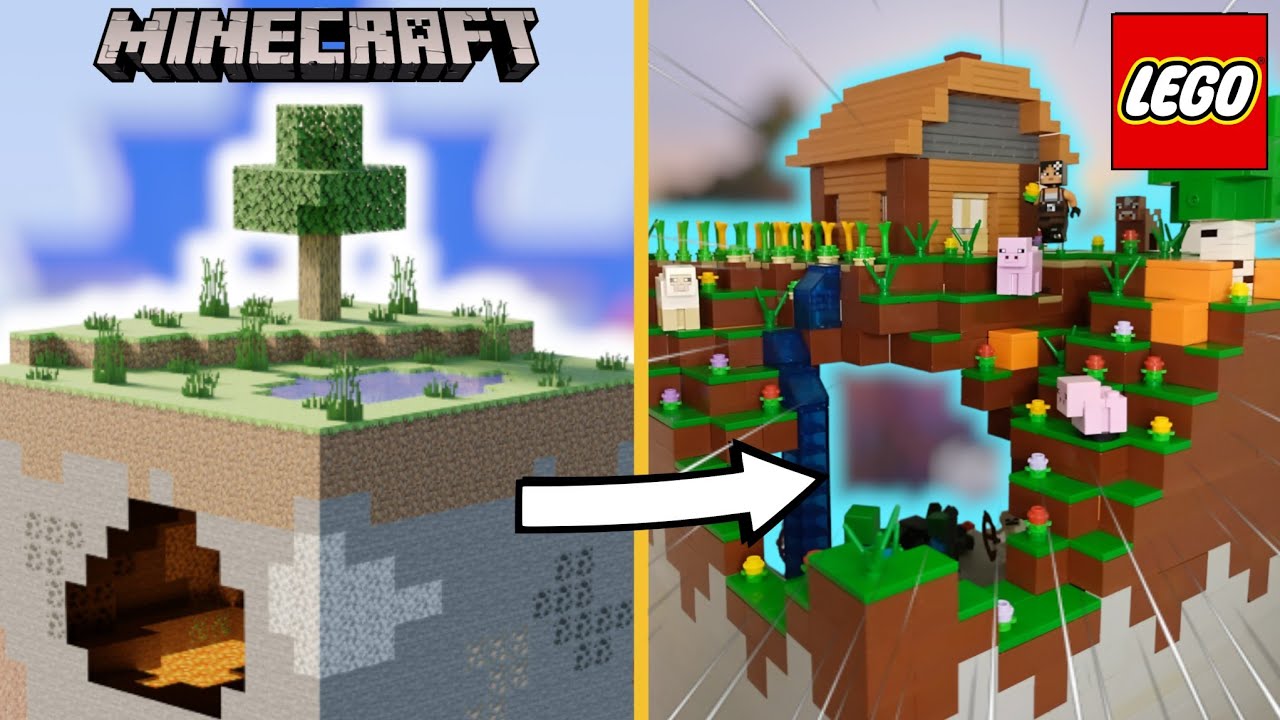 I Built An ENTIRE Minecraft Chunk out of LEGO... - YouTube