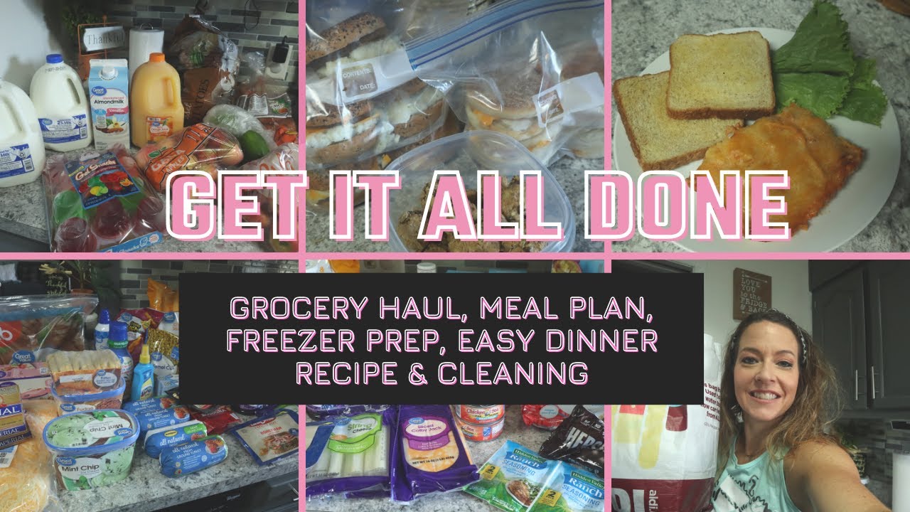 GET IT ALL DONE! WEEKLY GROCERY HAUL WITH MEAL PLAN//FREEZER MEAL PREP ...