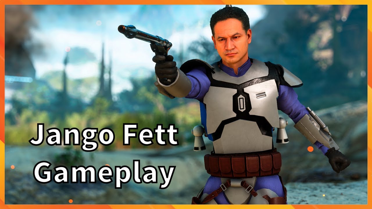Jango Fett Gameplay Star Wars Battlefront 2 - YouTube