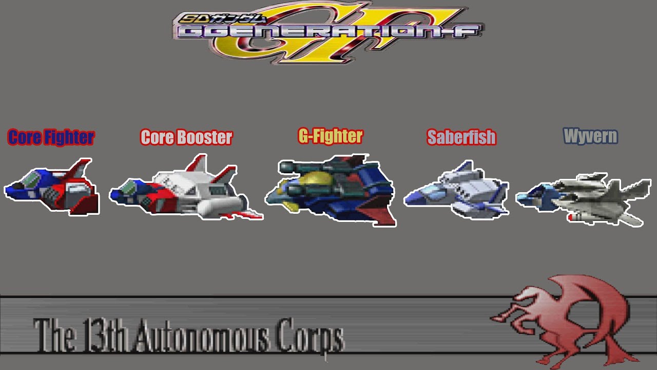 [ENG Sub]SD Gundam G Generation F - Core Fighter, Booster, Saberfish ...