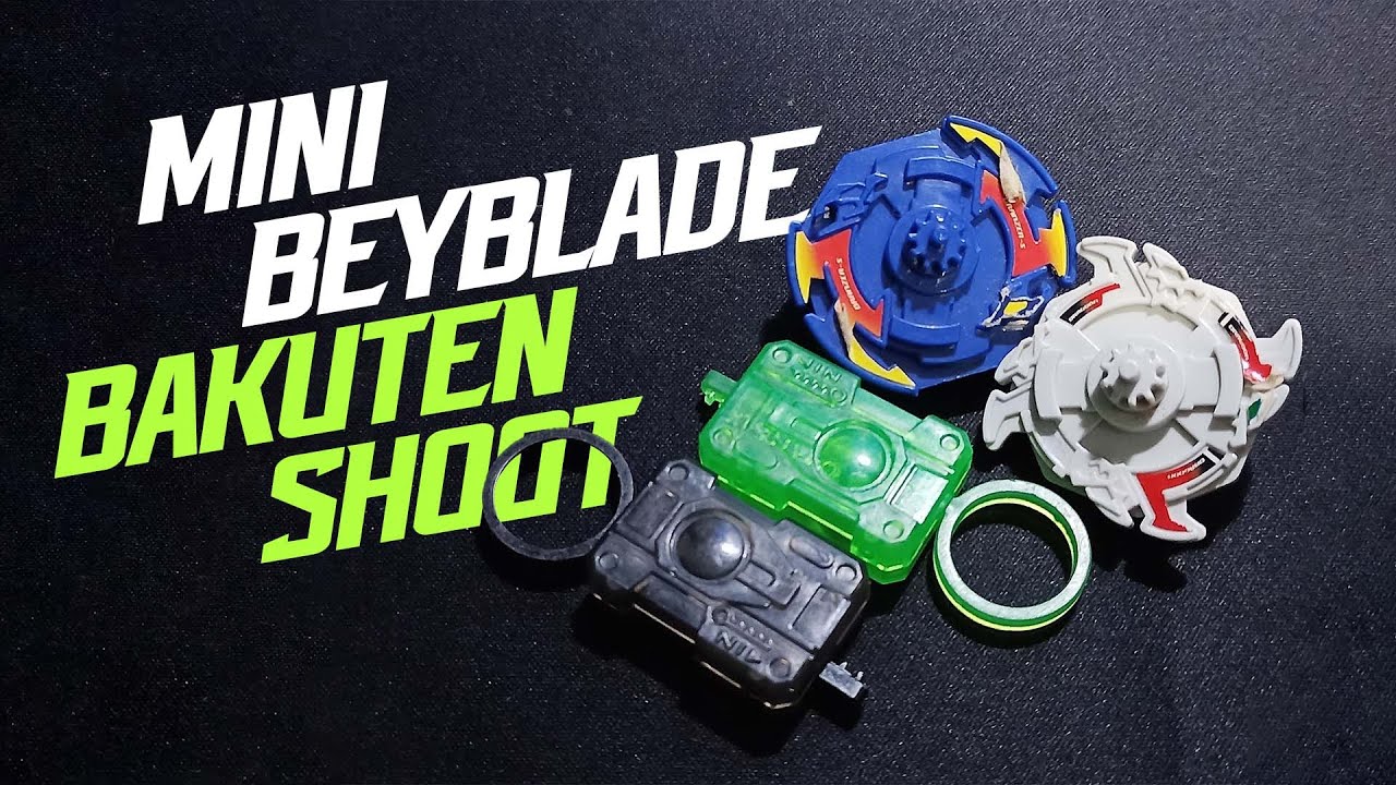 MINI BEYBLADE Bakuten Shoot, nostalgia mainan masa kecil, gasing kecil ...