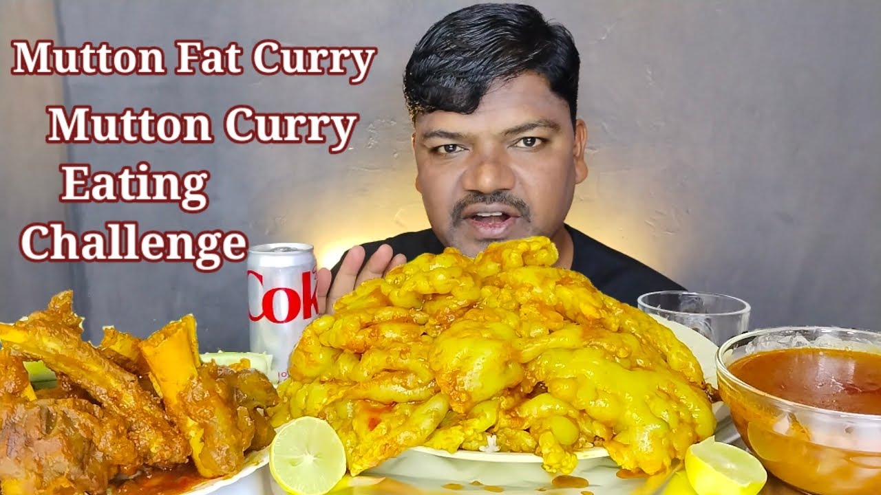 Eating Show Mutton Fat Curry Asmr Spicy Mutton Curry | Asmr Mukbang ...