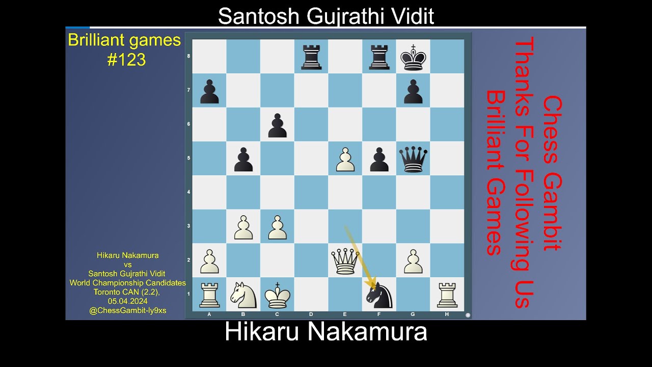 Hikaru Nakamura vs Santosh Gujrathi Vidit #Brilliant games #123 - YouTube