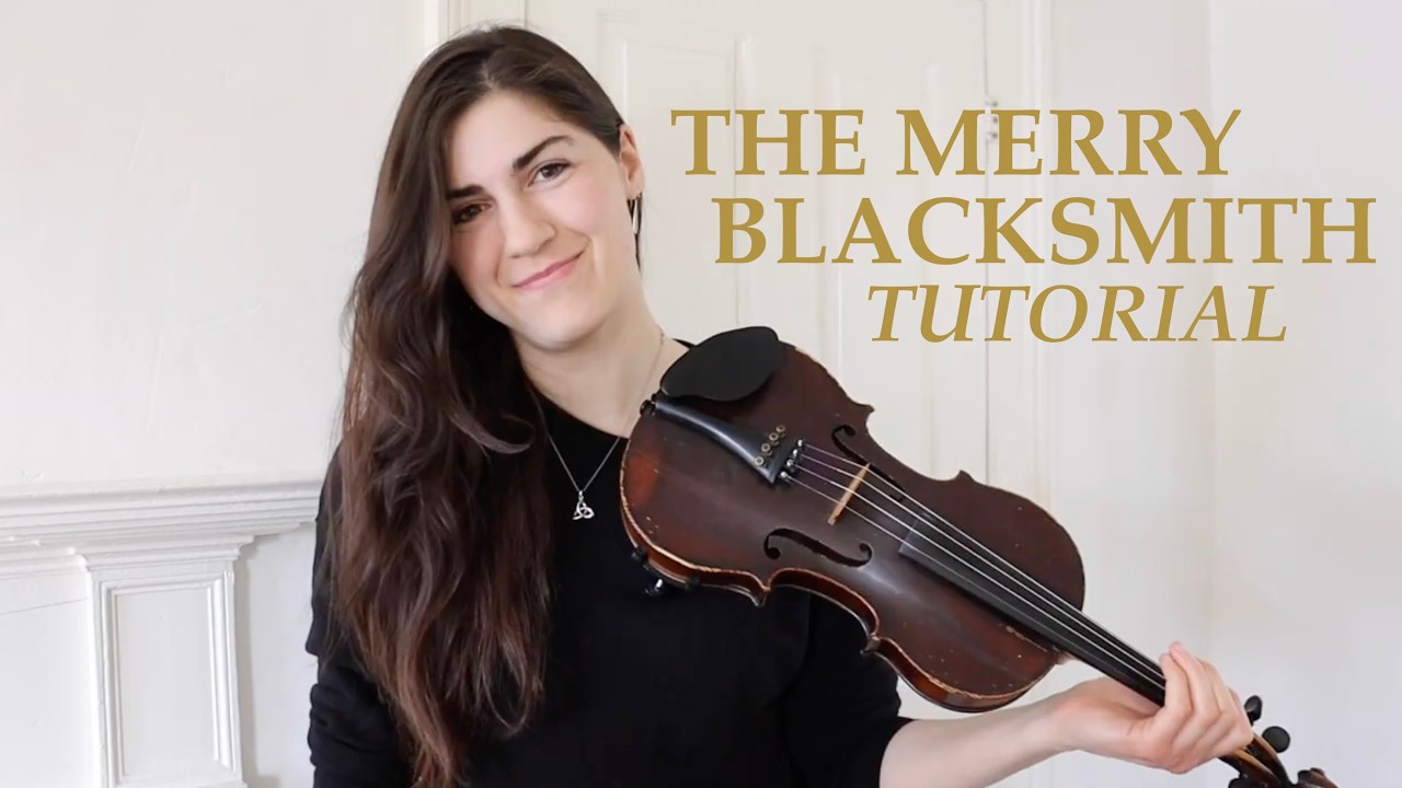 How to play THE MERRY BLACKSMITH Traditional Irish reel Fiddle tutorial ...