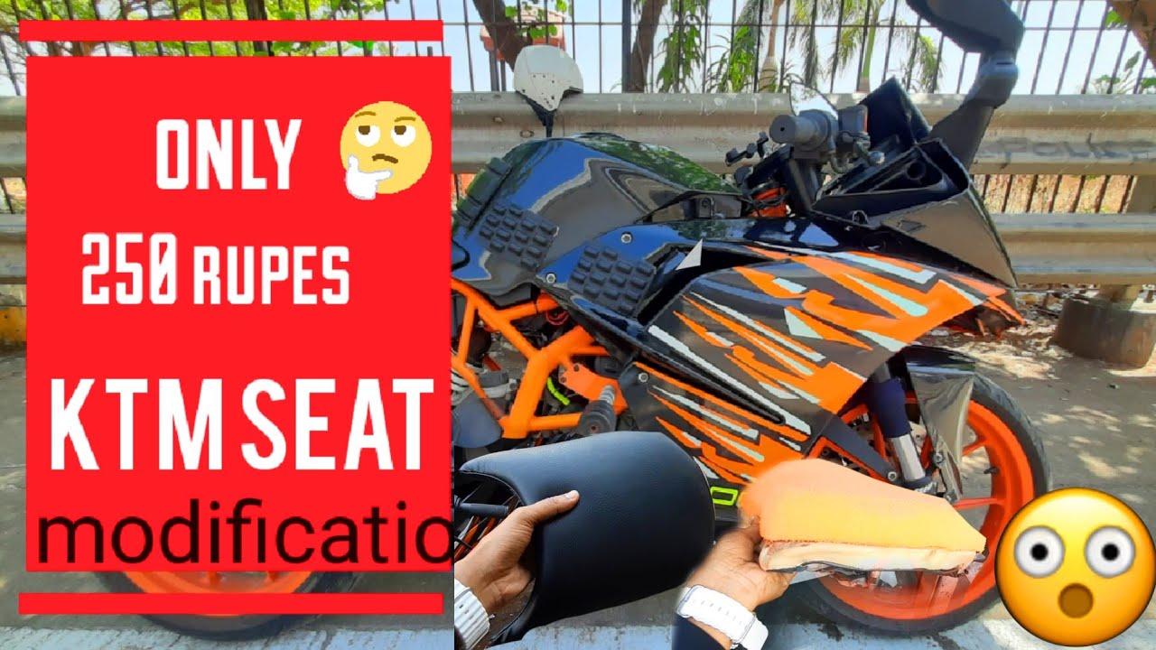 ktm rc 200 touring seat modification only 250 Rupes #youtubevideo # ...