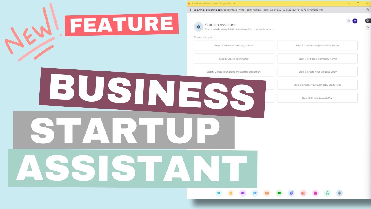 📢NEW FEATURE - Business Startup Assistant in Ninja Social's AI Writer ...