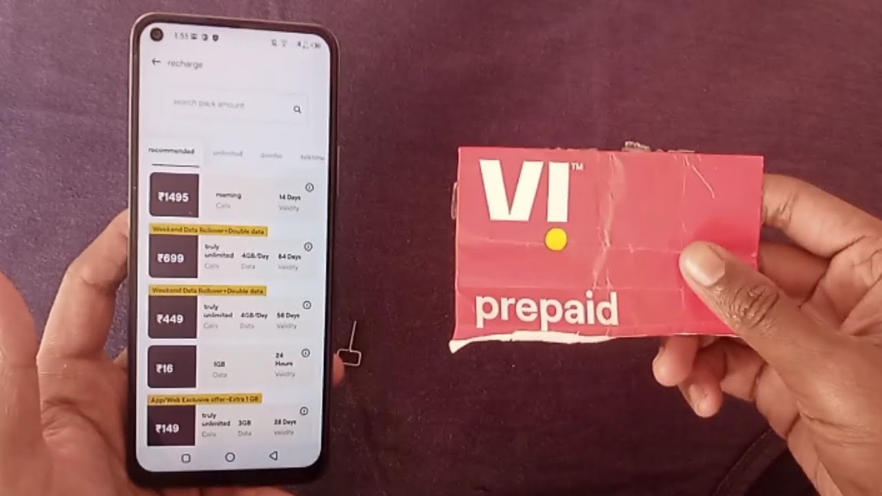 Vi Recharge Plan List 2020 || Vi Prepaid Plan || Vi Sim Card Recharge ...