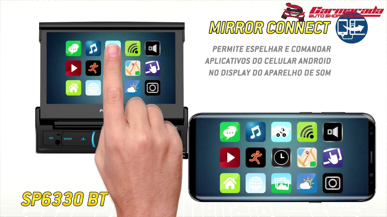 Som Automotivo SP6330 BT Pósitron - Carmarada - YouTube