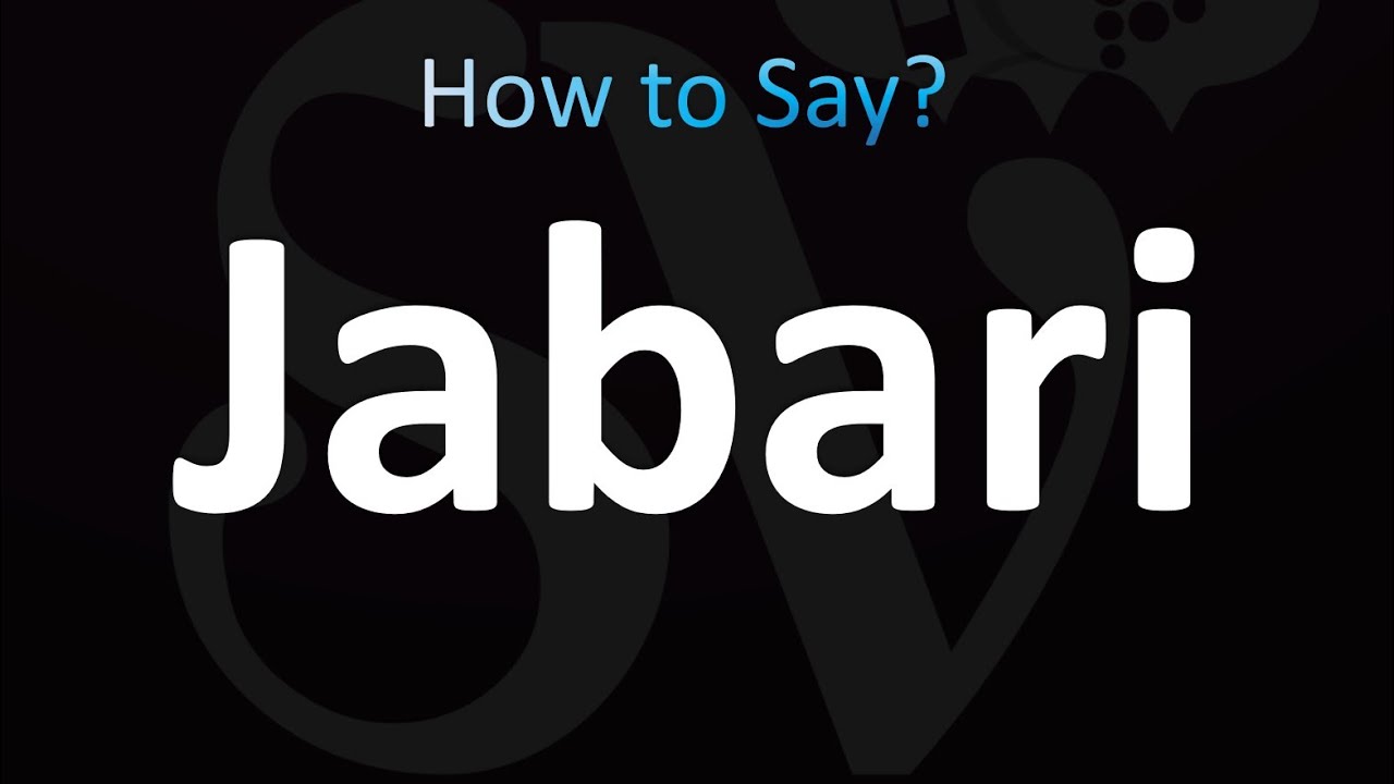 How to Pronounce Jabari (correctly!) - YouTube