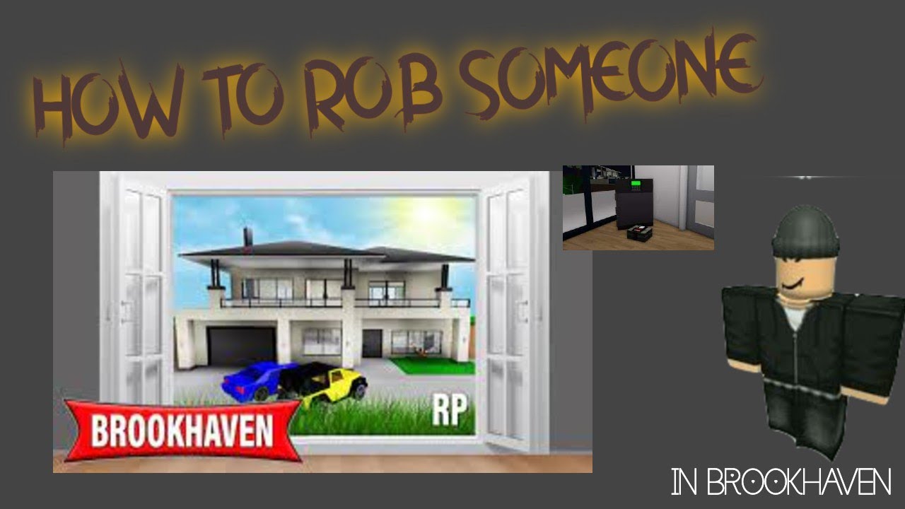 How to rob someone in Brookhaven RP - YouTube