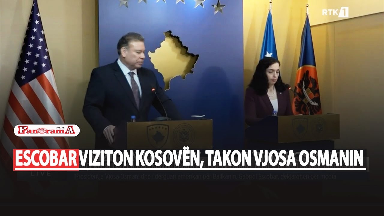 Escobar viziton Kosovën, takon Vjosa Osmanin/I dërguari i posaçëm i ... Escobar viziton Kosovën, takon Vjosa Osmanin/I dërguari i posaçëm i ...