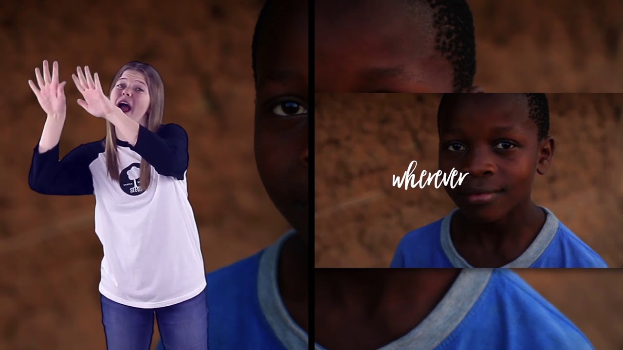 be strong and courageous hand motions split - YouTube