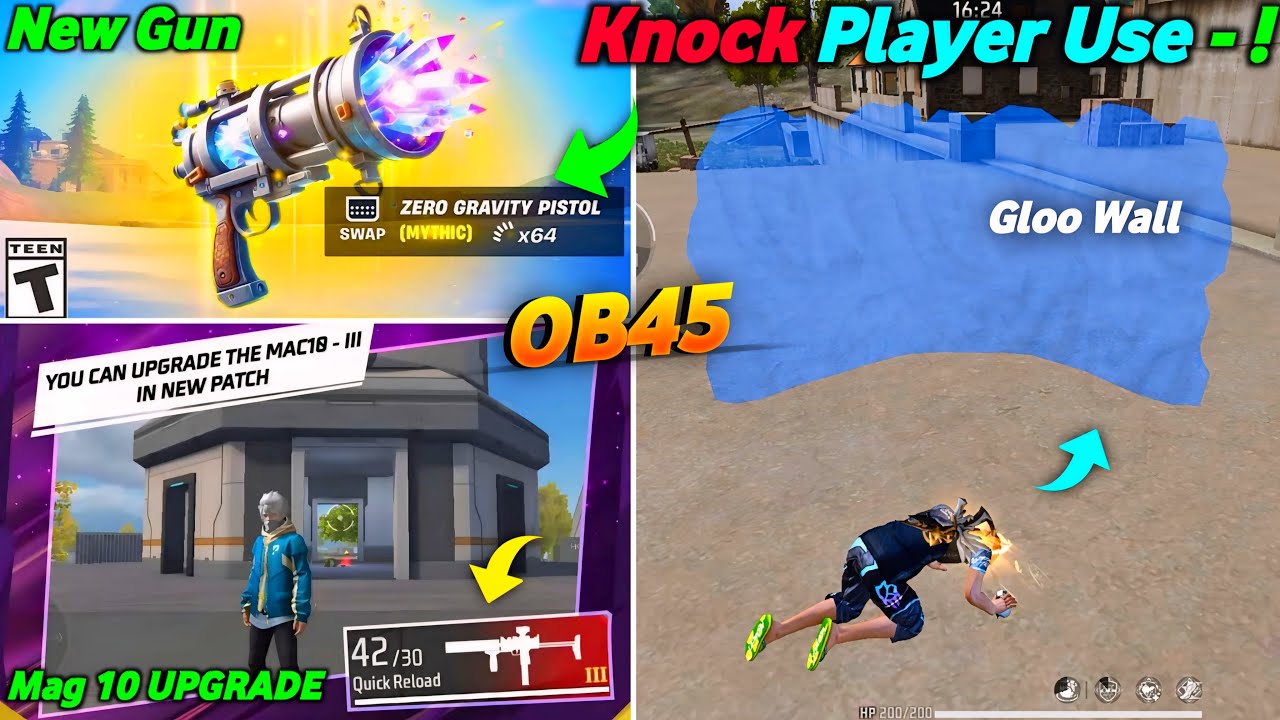 Top Changes New Gun New Upgrade Chip 😲 Knock player Use Gloo Wall OB45 ...