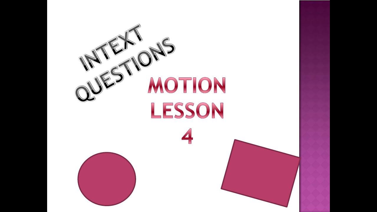 motion lesson 4 (numericals) - YouTube