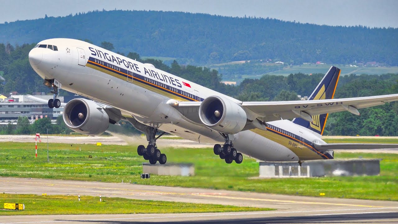 20 MINS GREAT CLOSE UP LANDINGS & TAKEOFFS at ZRH | 4K | Zurich Airport ...